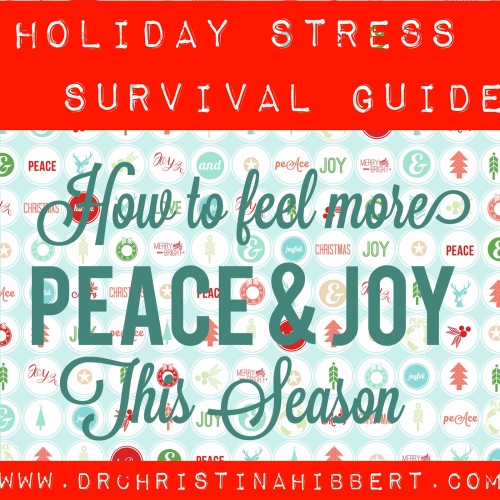 Holiday Stress Survival Guide: How to feel more Peace & Joy this Season ...